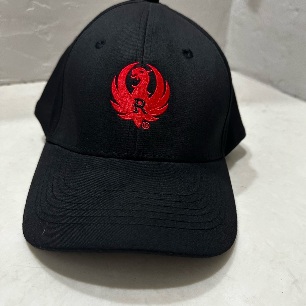 Ruger Firearms Black With Red Logo Strapback Cap Hat … - Gem